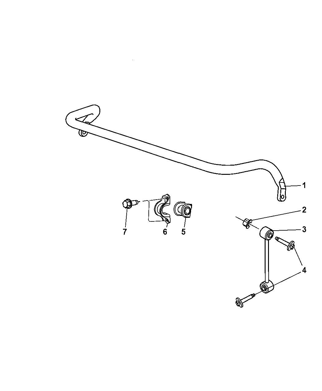 52090155AH - Genuine Mopar BUSHING-STABILIZER BAR