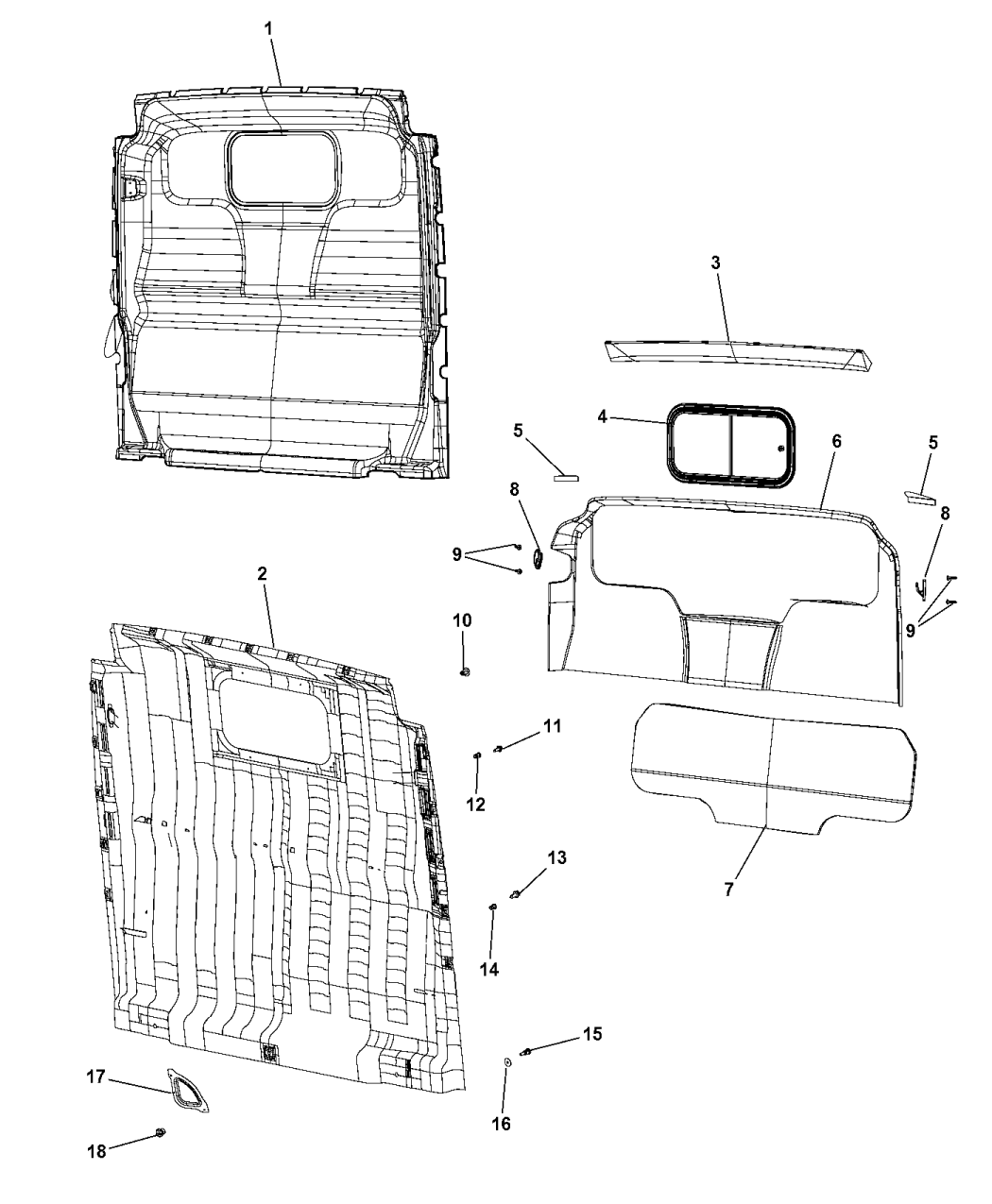 2017 Ram ProMaster 2500 Partition Panel - Mopar Parts Giant