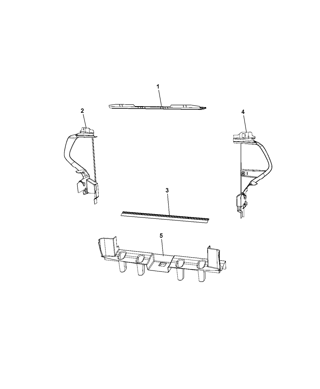 68335657AA - Genuine Mopar BAFFLE-AIR INLET