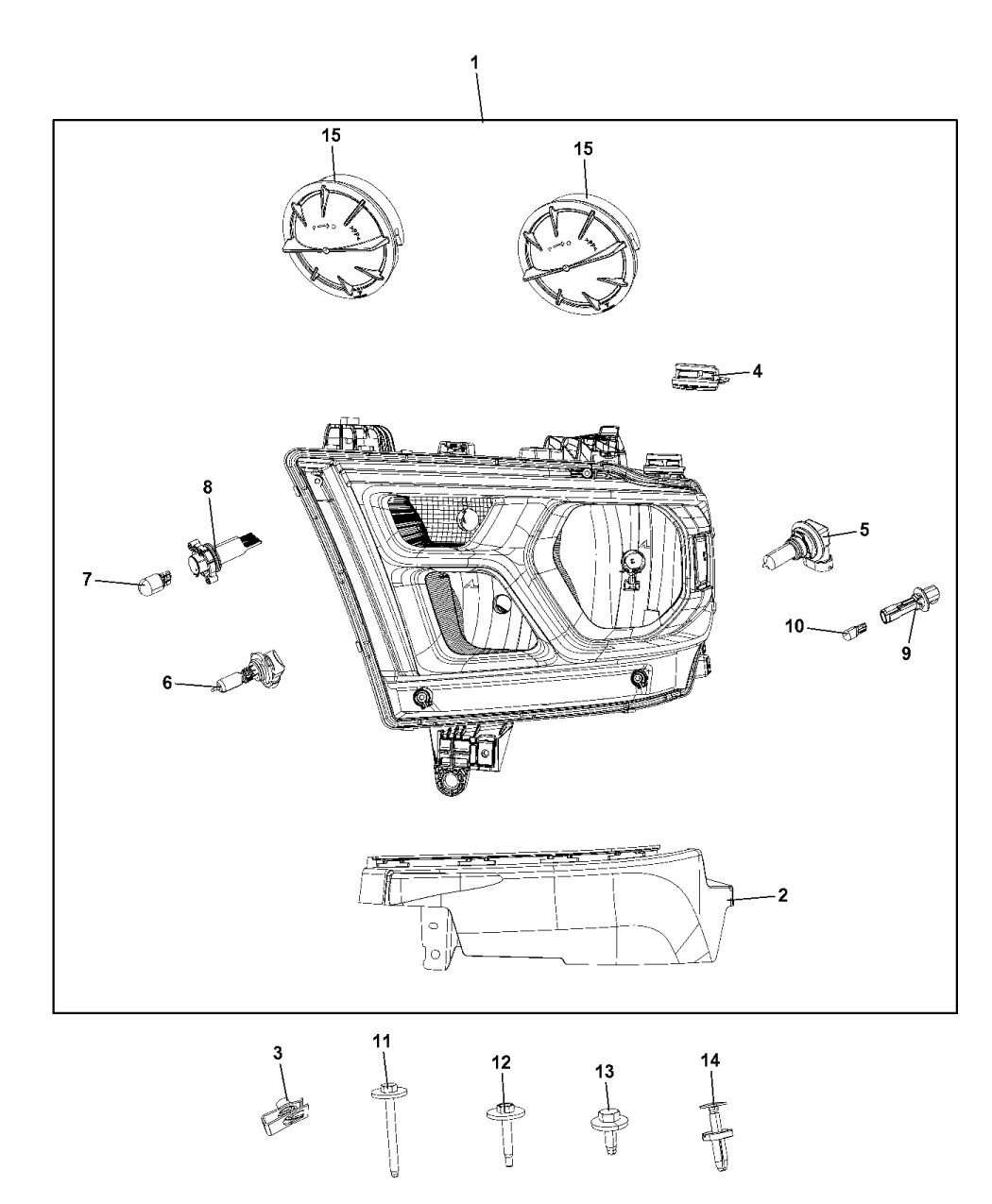 L09005LL - Genuine Mopar BULB-HEADLAMP