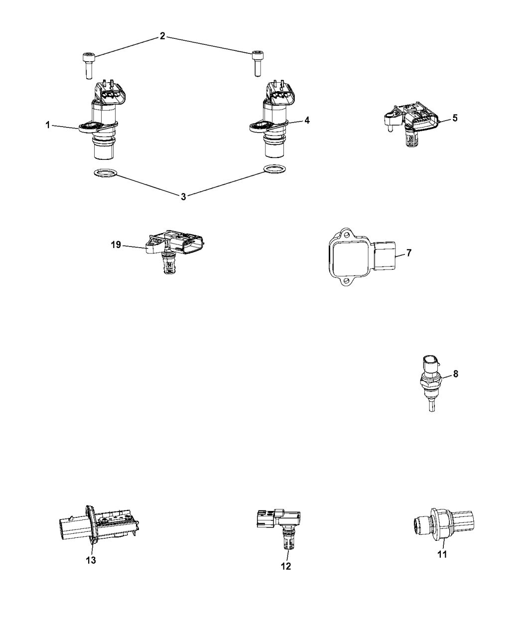68450920AA - Genuine Mopar SENSOR-PRESSURE