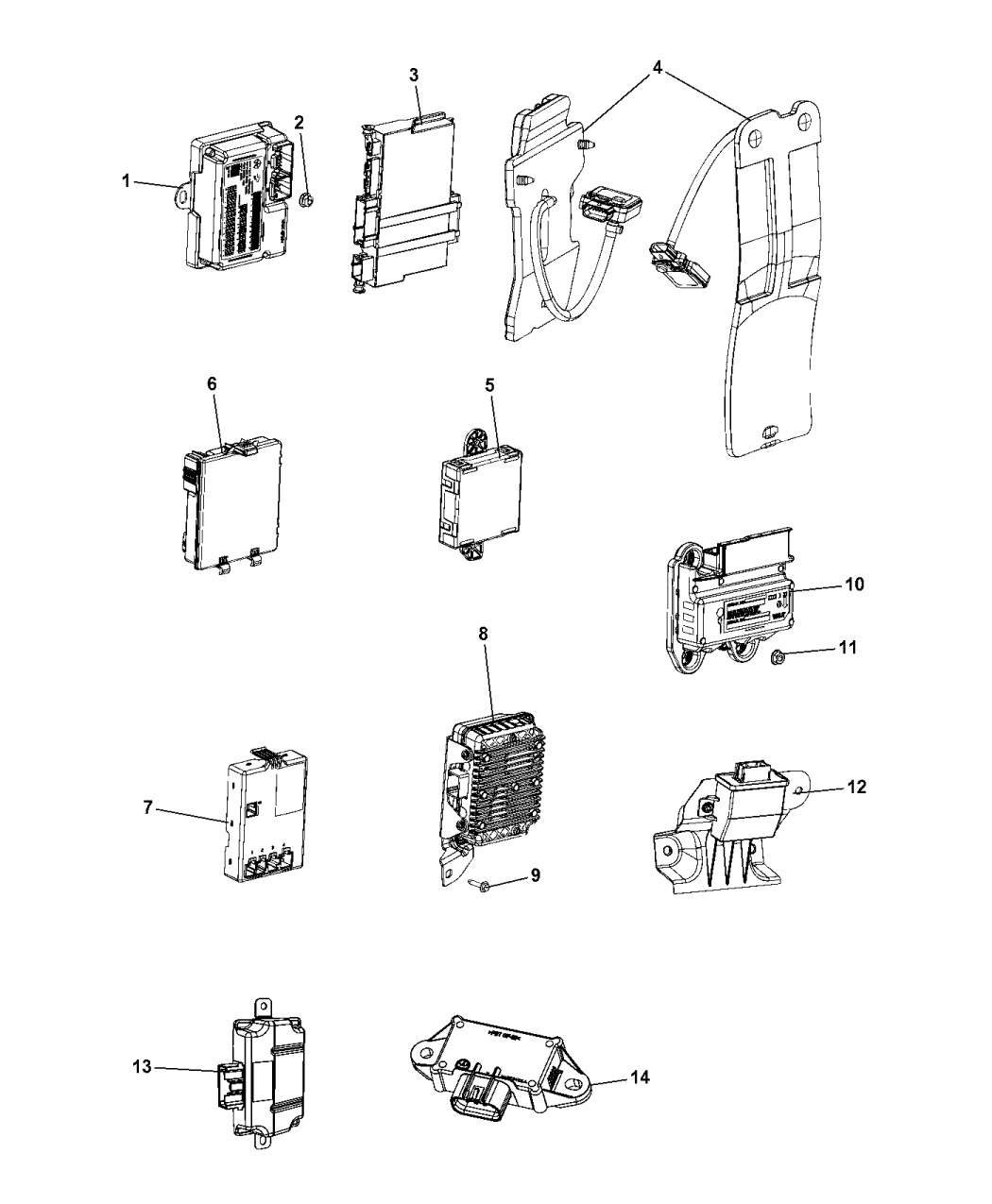 2019 Jeep Cherokee Modules, Body - Mopar Parts Giant