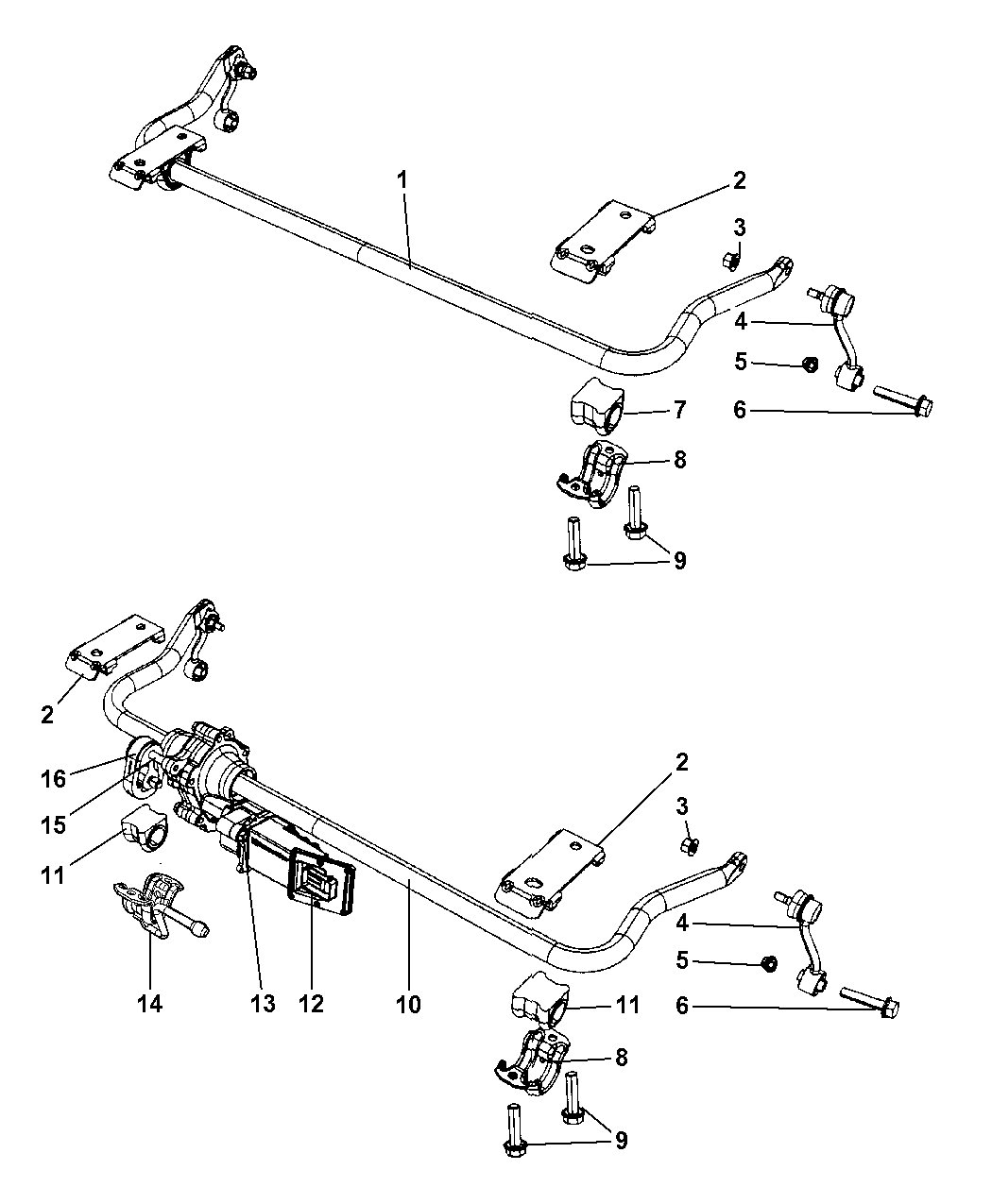 52059971AC - Genuine Mopar BAR-FRONT