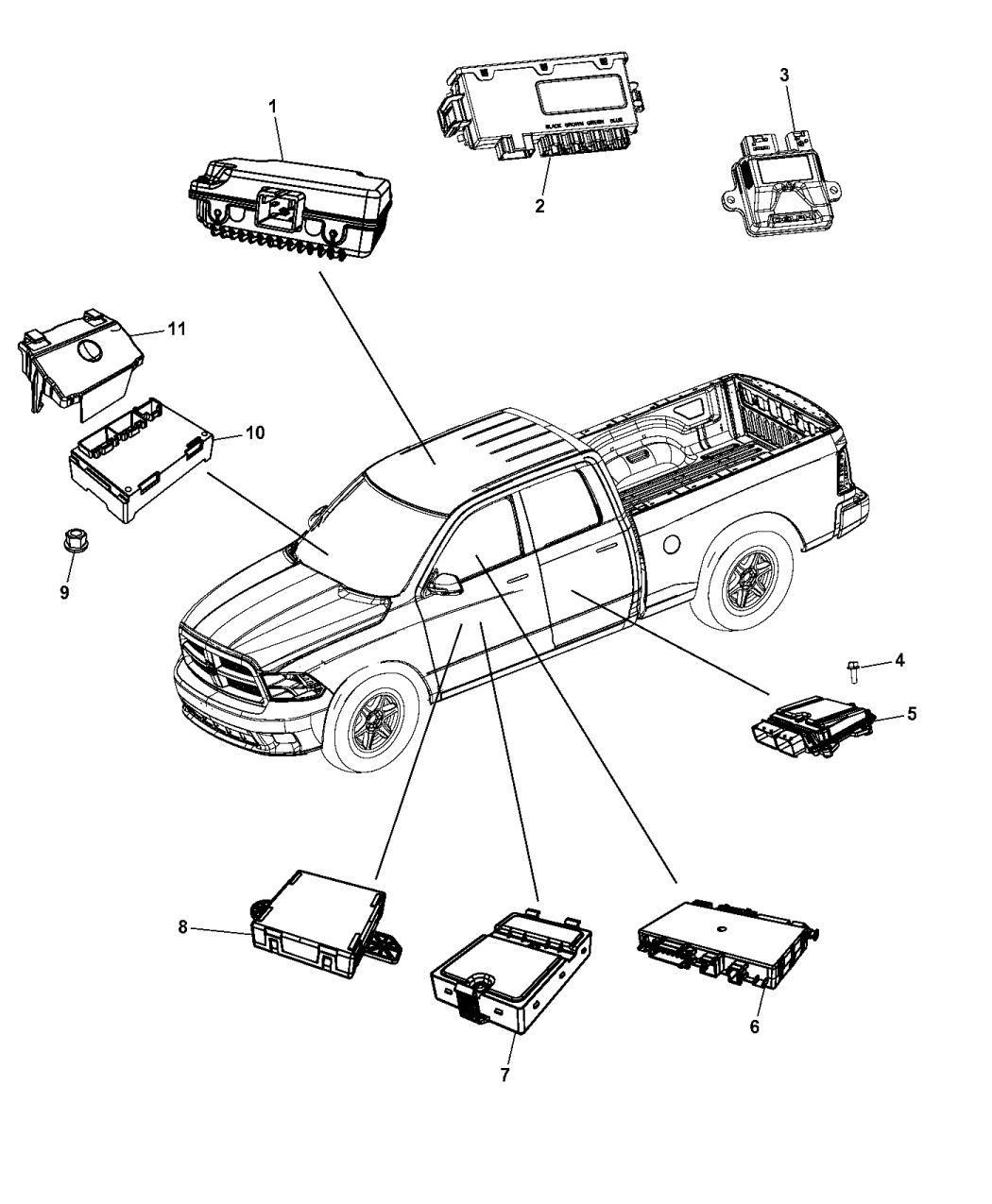 68200252AF - Genuine Mopar MODULE-BODY CONTROLLER