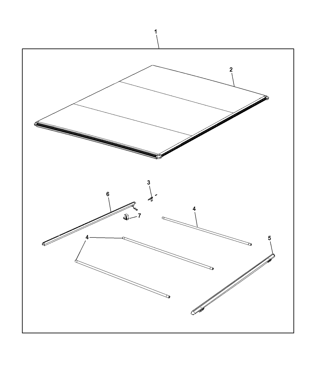 2017 Ram 1500 Tonneau Cover, Soft - Mopar Parts Giant