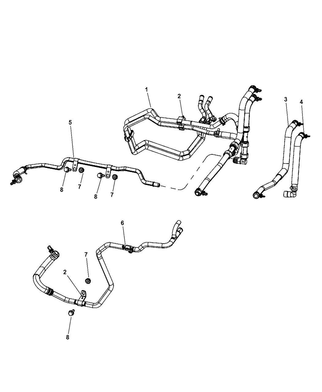 2017 Dodge Grand Caravan Heater Plumbing - Mopar Parts Giant
