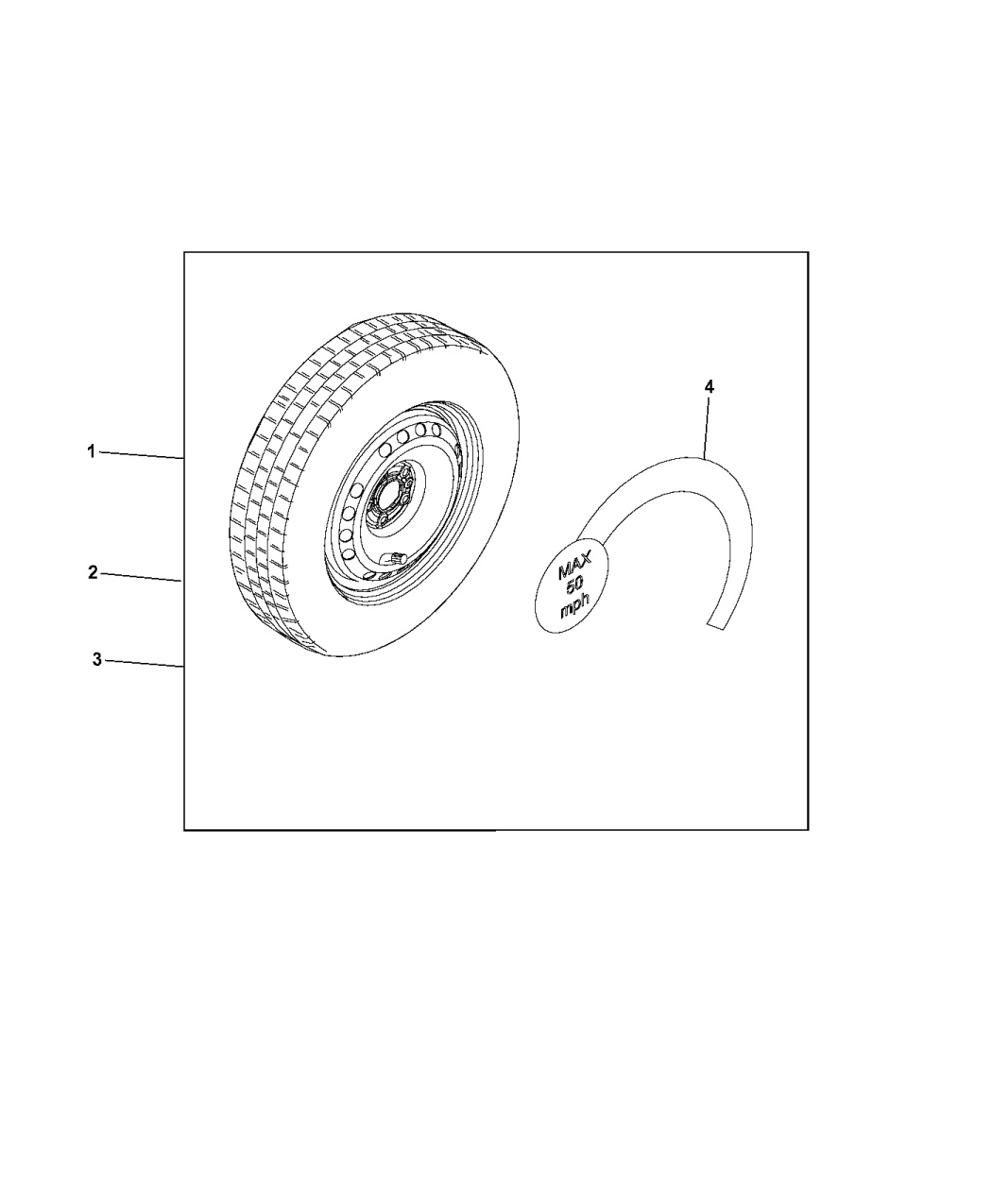 2016 Jeep Renegade Spare Wheel - Mopar Parts Giant