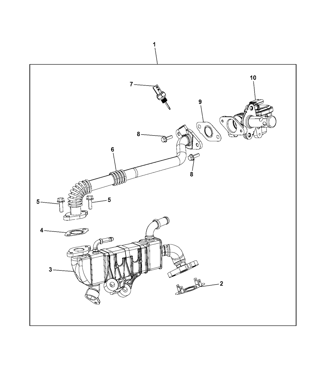 5281421AE - Genuine Mopar COOLER-EGR