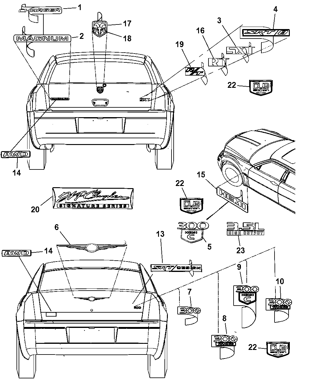 4806327AC - Genuine Mopar NAMEPLATE