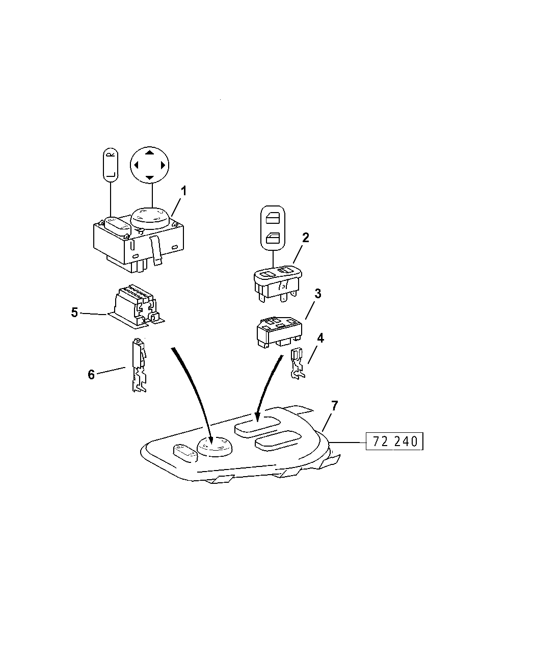 2004 Dodge Sprinter 2500 Switches - Doors - Mopar Parts Giant