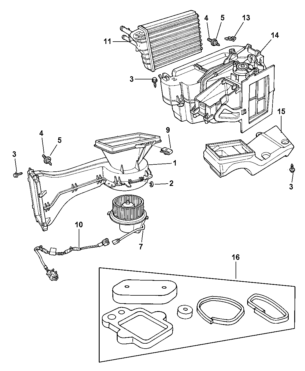 5174809AA - Genuine Mopar CORE-HEATER