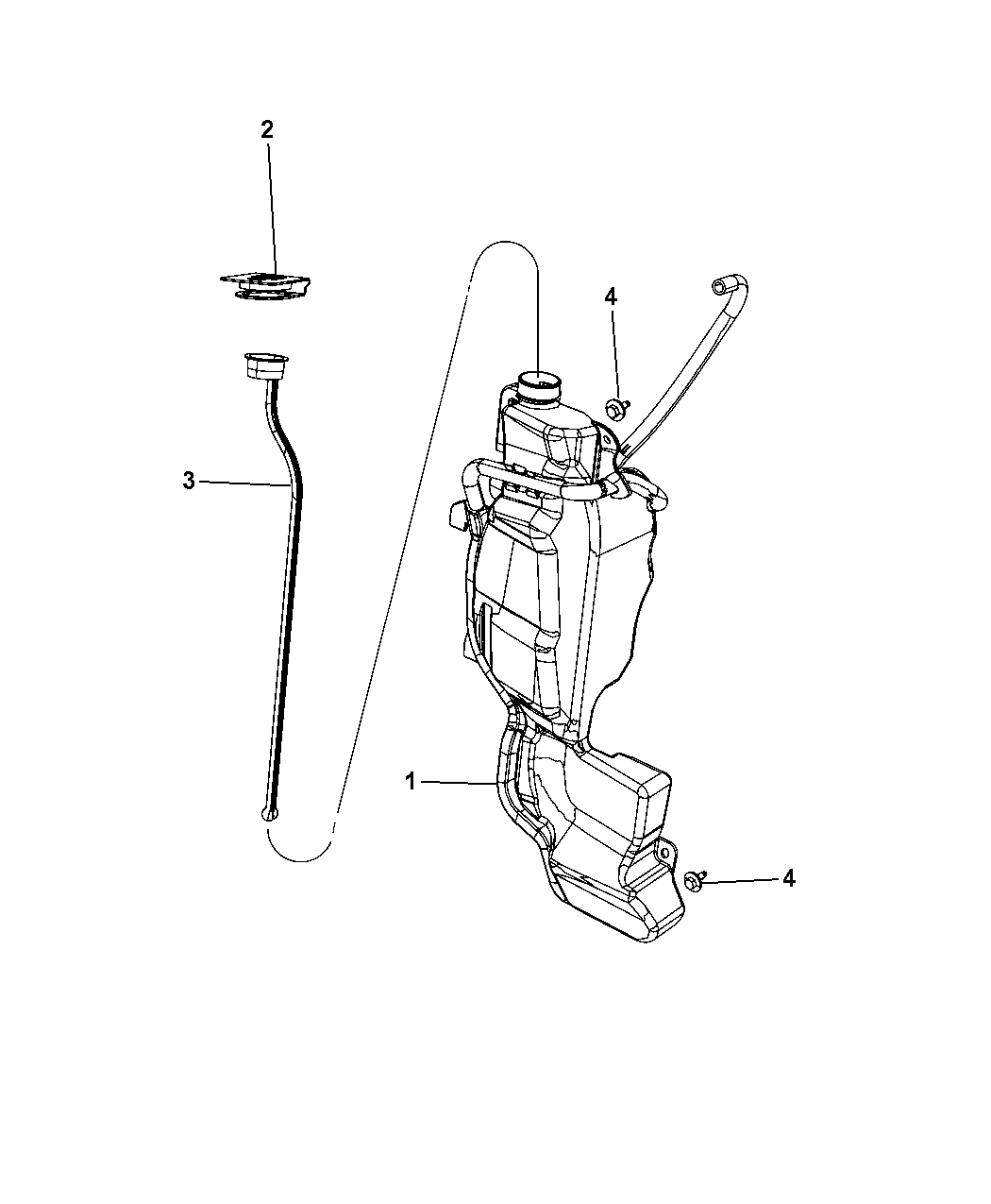 2012 Ram 1500 Coolant Recovery Bottle - Mopar Parts Giant