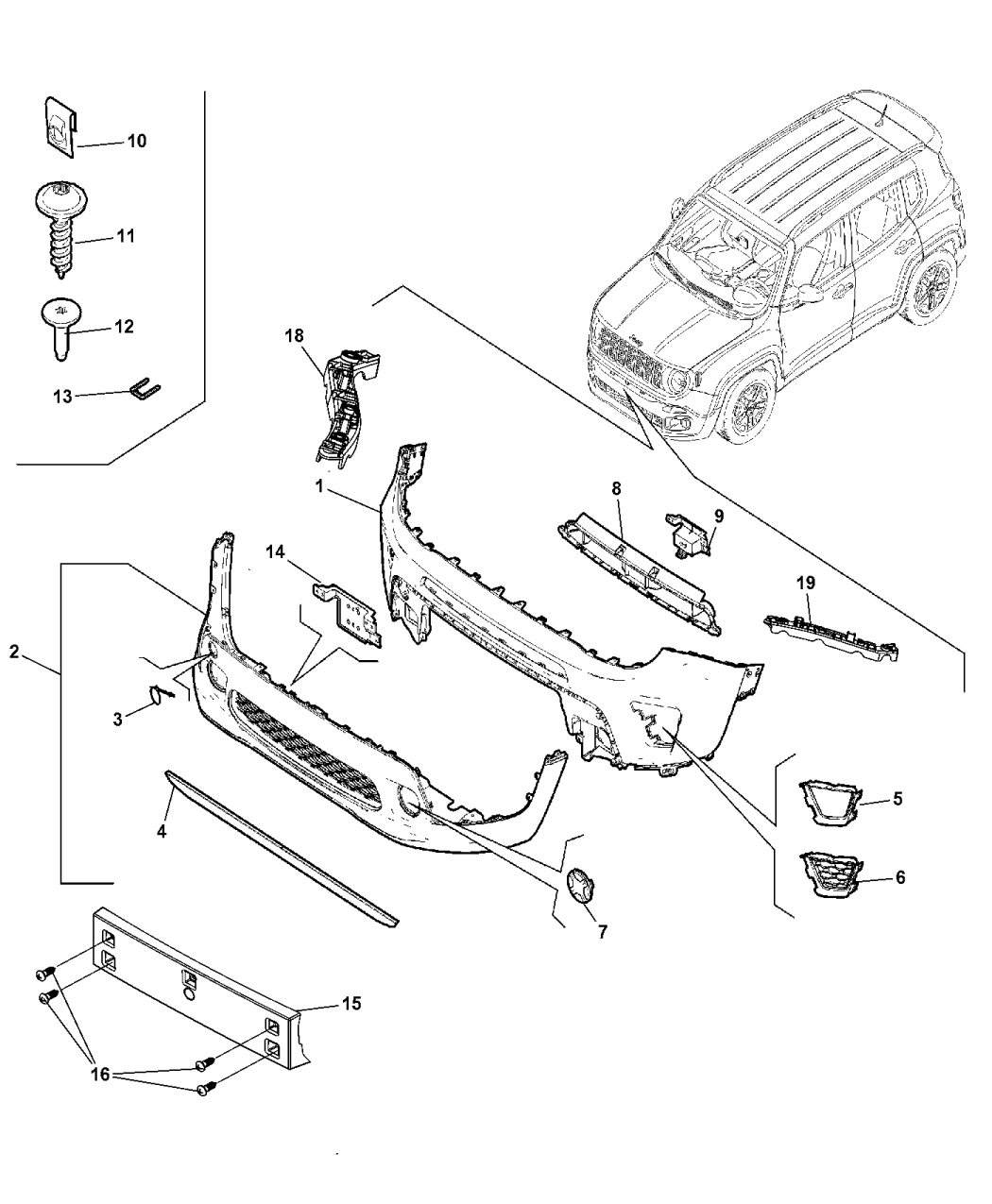 6VZ71LXHAA - Genuine Mopar FASCIA-FRONT LOWER