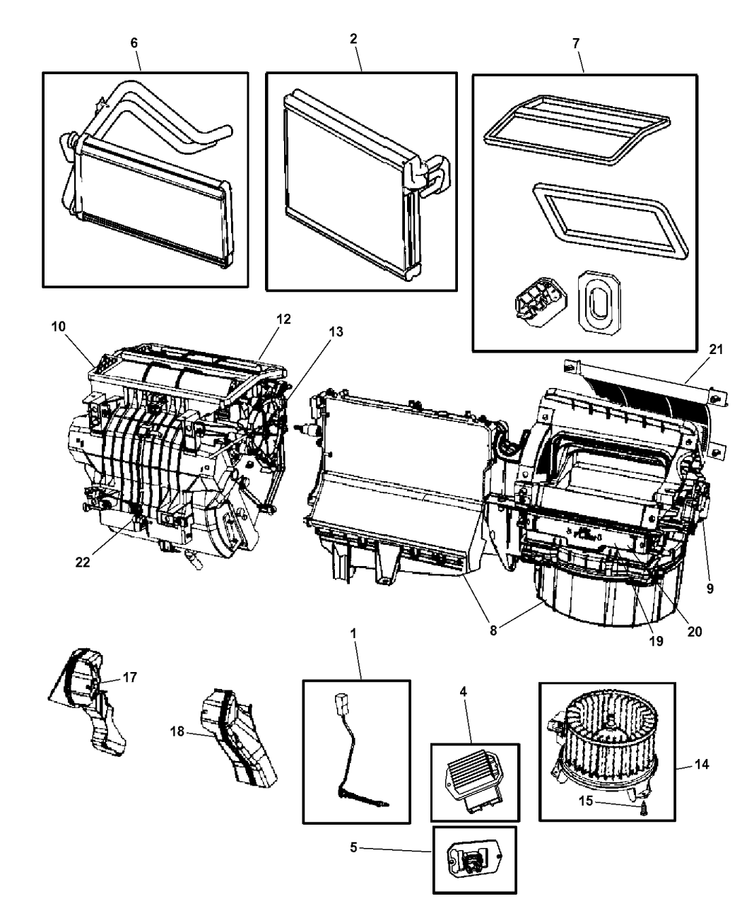 68000470AA - Genuine Mopar ACTUATOR-A/C AND HEATER