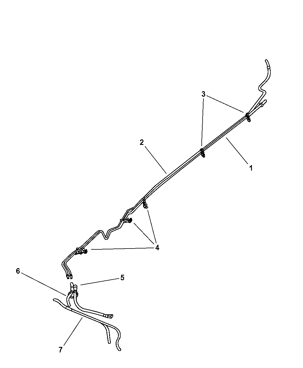 52100167AB - Genuine Mopar TUBE-FUEL LINE