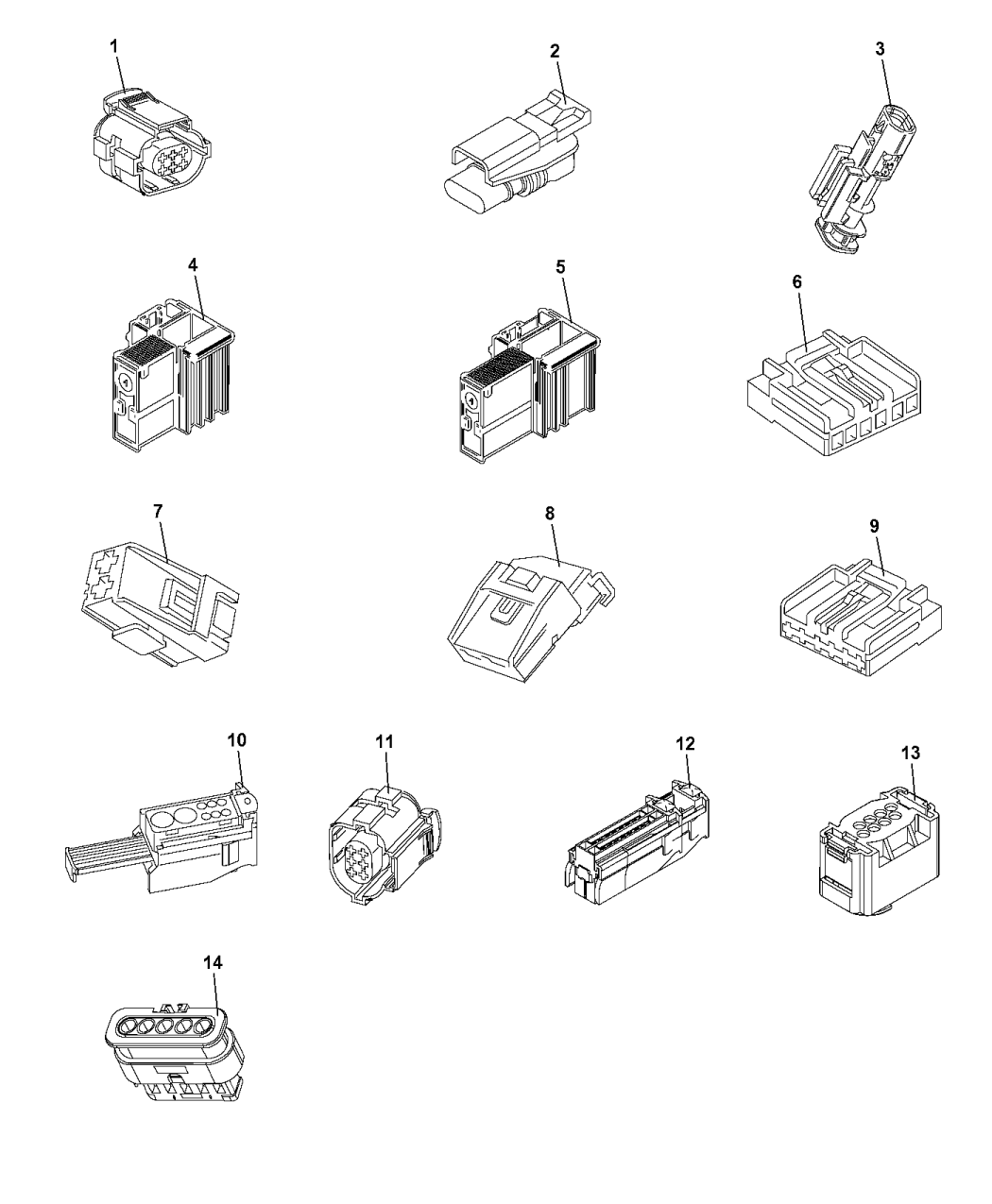 68406157AA - Genuine Mopar CONNECTOR-ELECTRICAL