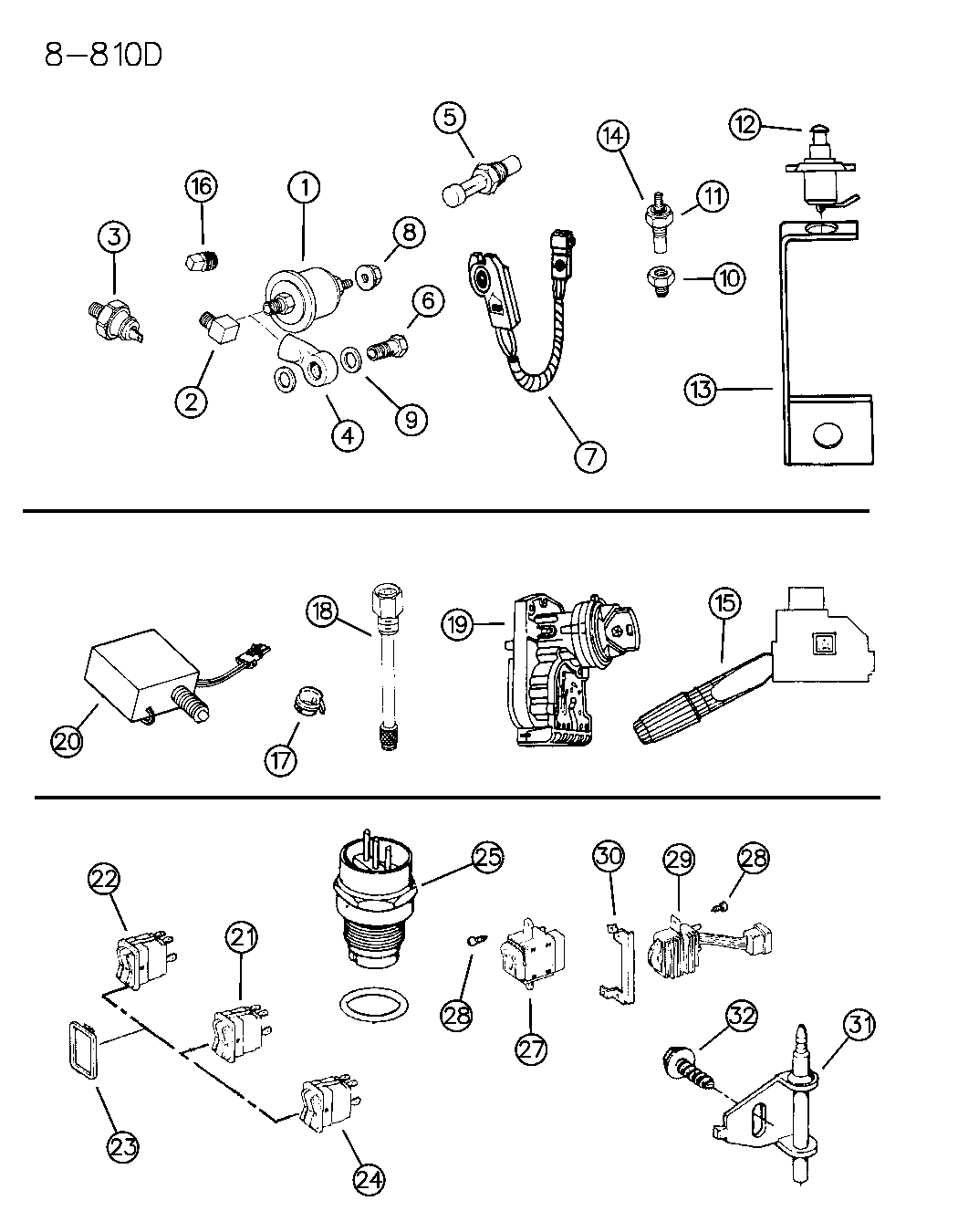 56027012 - Genuine Mopar SENSOR-TEMPERATURE GAUGE