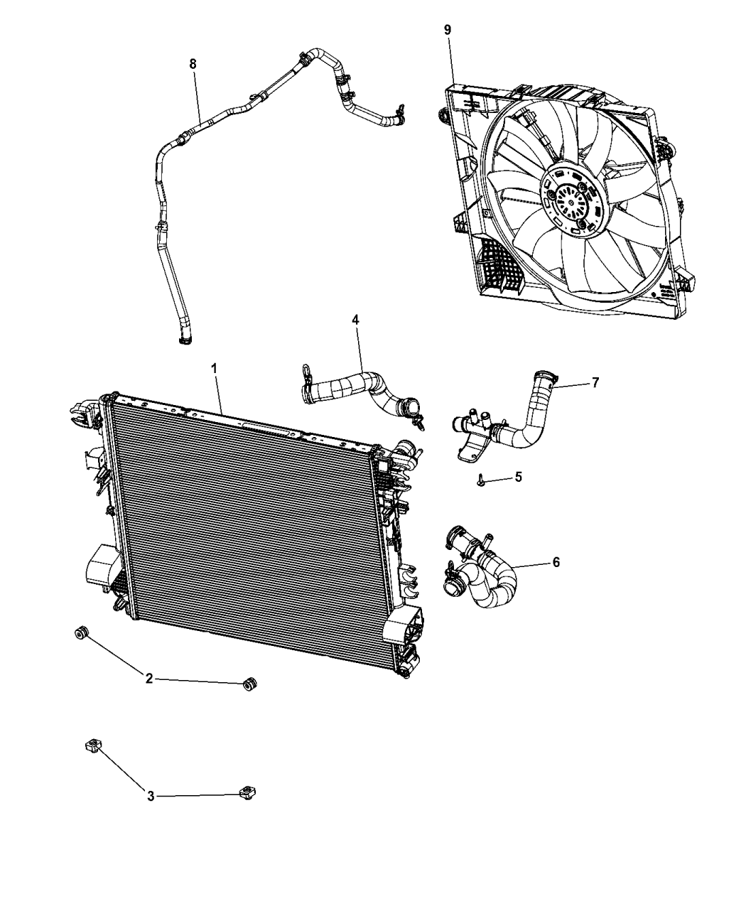 68282799AC - Genuine Mopar FAN ASSY-RADIATOR COOLING