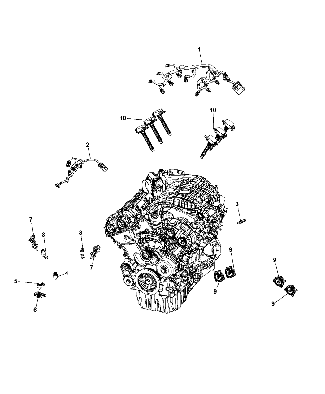 5148037AI - Genuine Mopar WIRING-INJECTOR
