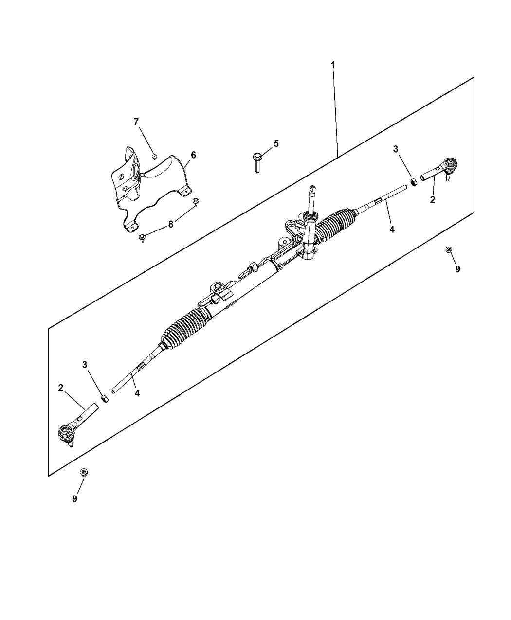 68140631AE - Genuine Mopar GEAR-RACK AND PINION