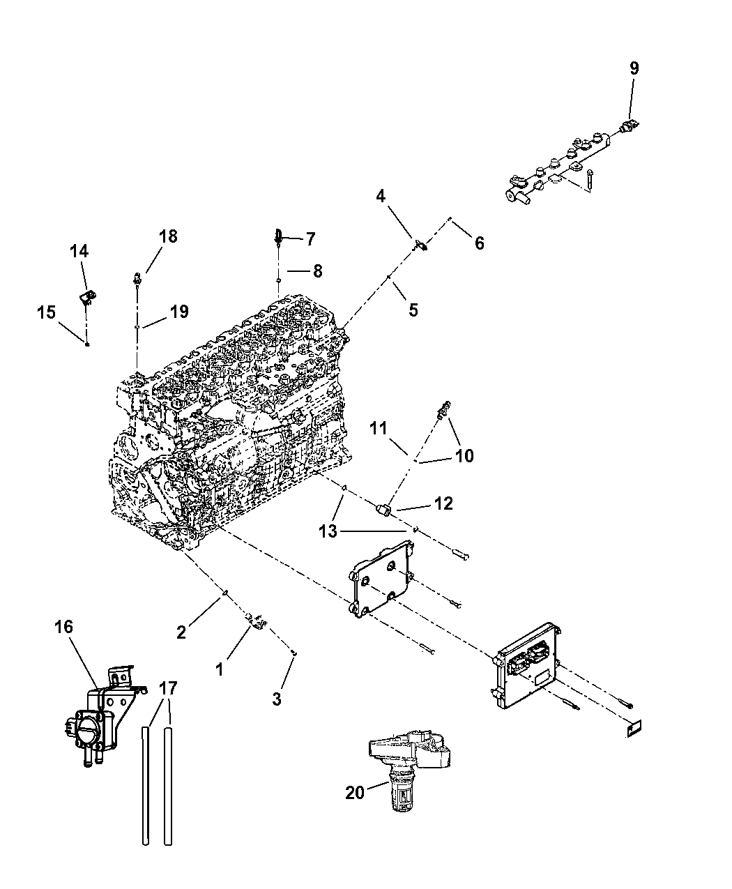 68430061AA - Genuine Mopar SENSOR-INTAKE MANIFOLD