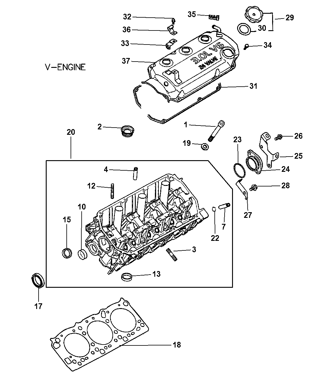 MN176208 - Genuine Mopar O RING-CAMSHAFT THRUST CASE