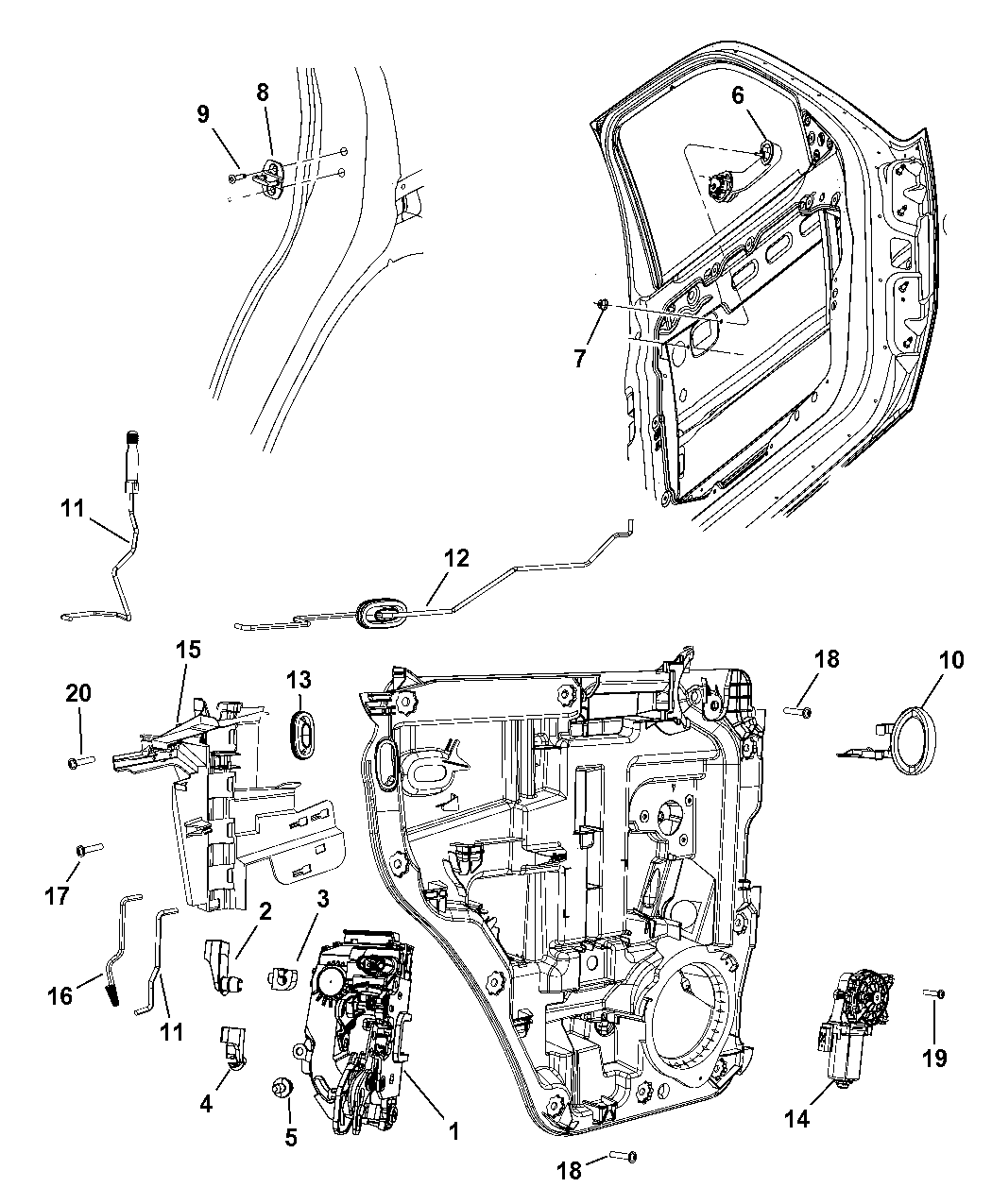 68004841AA - Genuine Mopar SUPPORT-LATCH