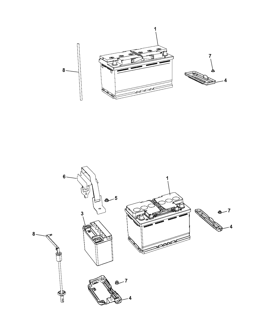 2016 Dodge Durango Battery, Tray, And Support - Mopar Parts Giant