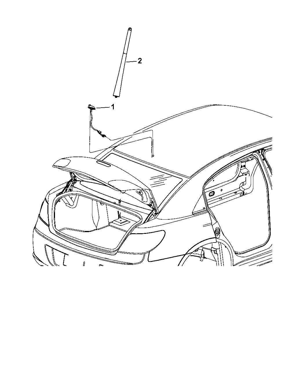 2011 Chrysler 200 Antenna - Mopar Parts Giant