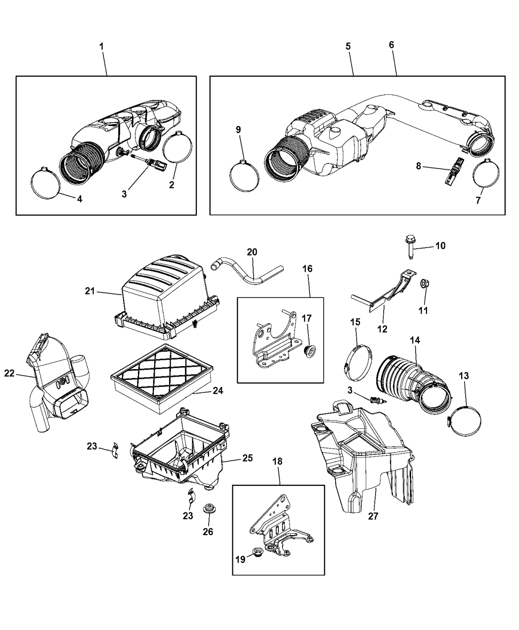 5149279AC - Genuine Mopar SENSOR-CHARGE AIR TEMP