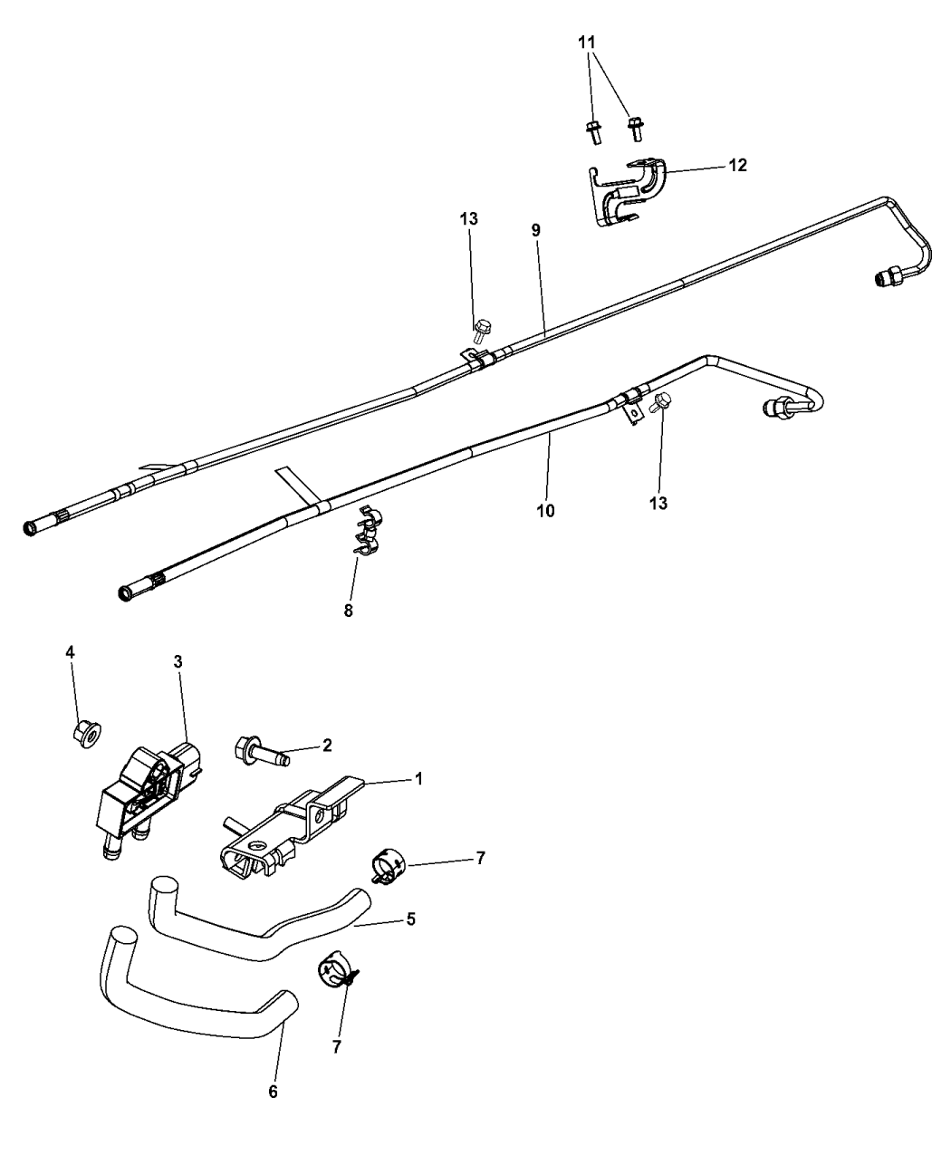 68044894AC - Genuine Mopar PIPE-PARTICULATE FILTER