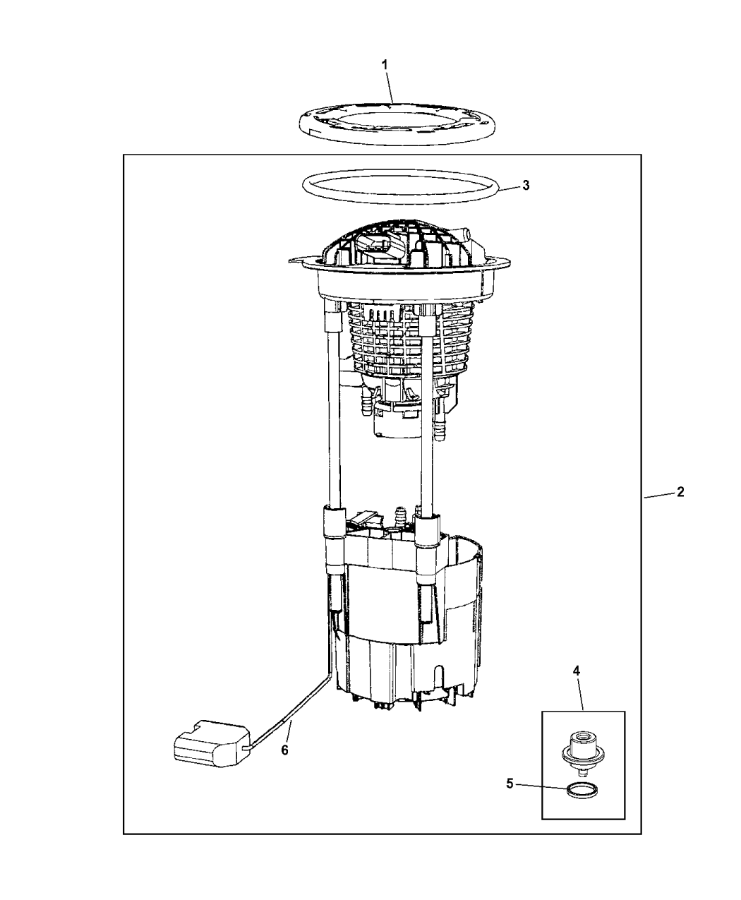 2012 Jeep Liberty Fuel Pump Module - Mopar Parts Giant