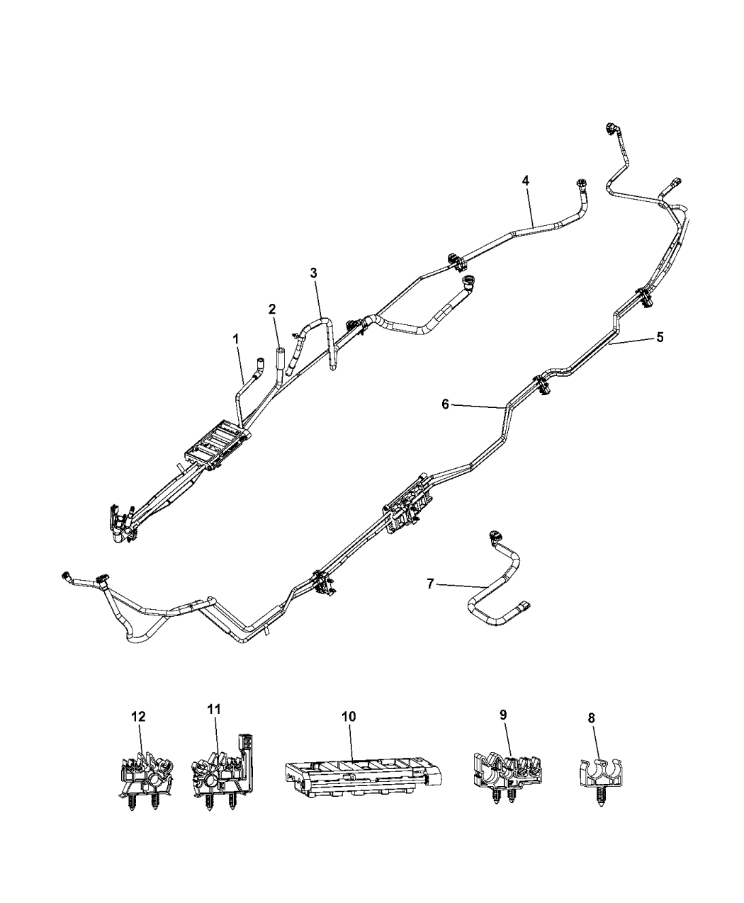 68193516AA - Genuine Mopar TUBE-FUEL