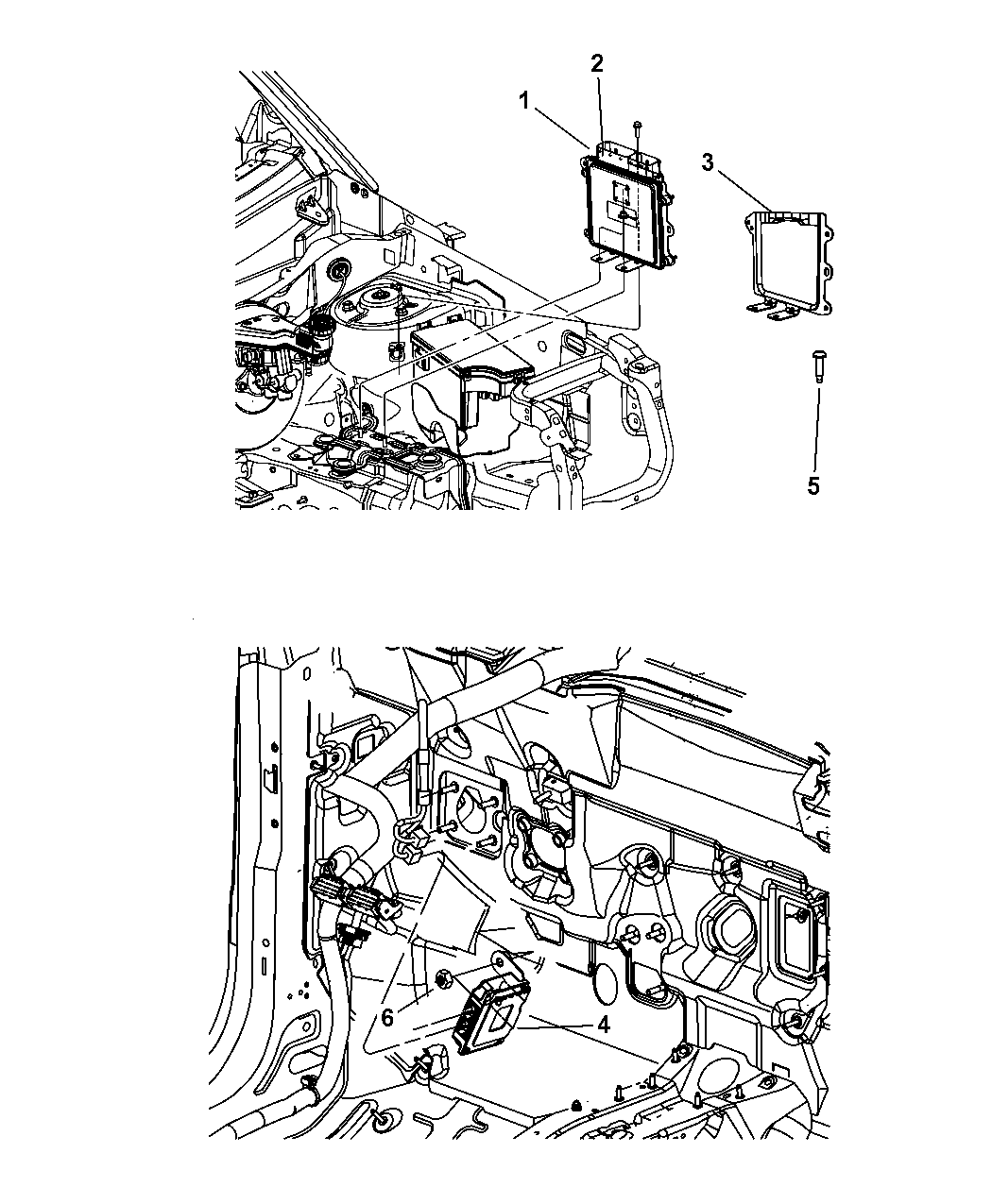 2008 Dodge Caliber Modules, Engine Compartment