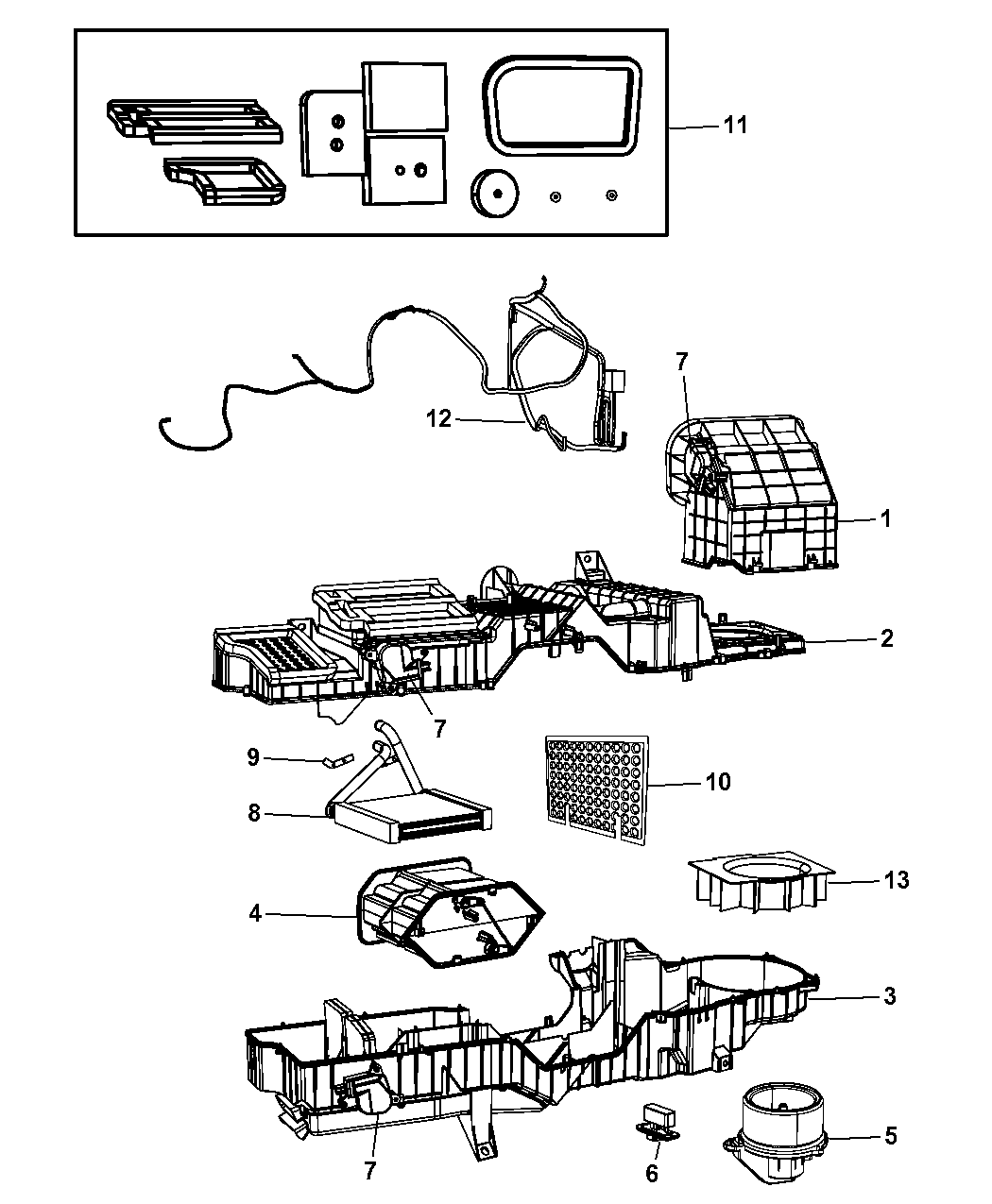 2006 Dodge Ram 3500 Heater Unit - Mopar Parts Giant
