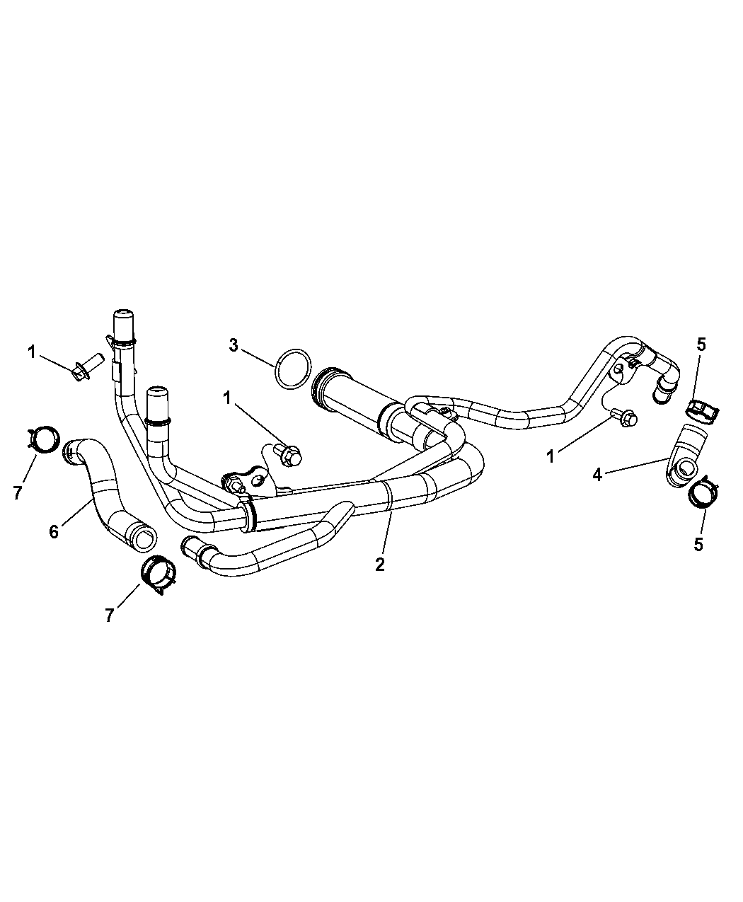 2011 Jeep Grand Cherokee Coolant Tubes - Mopar Parts Giant
