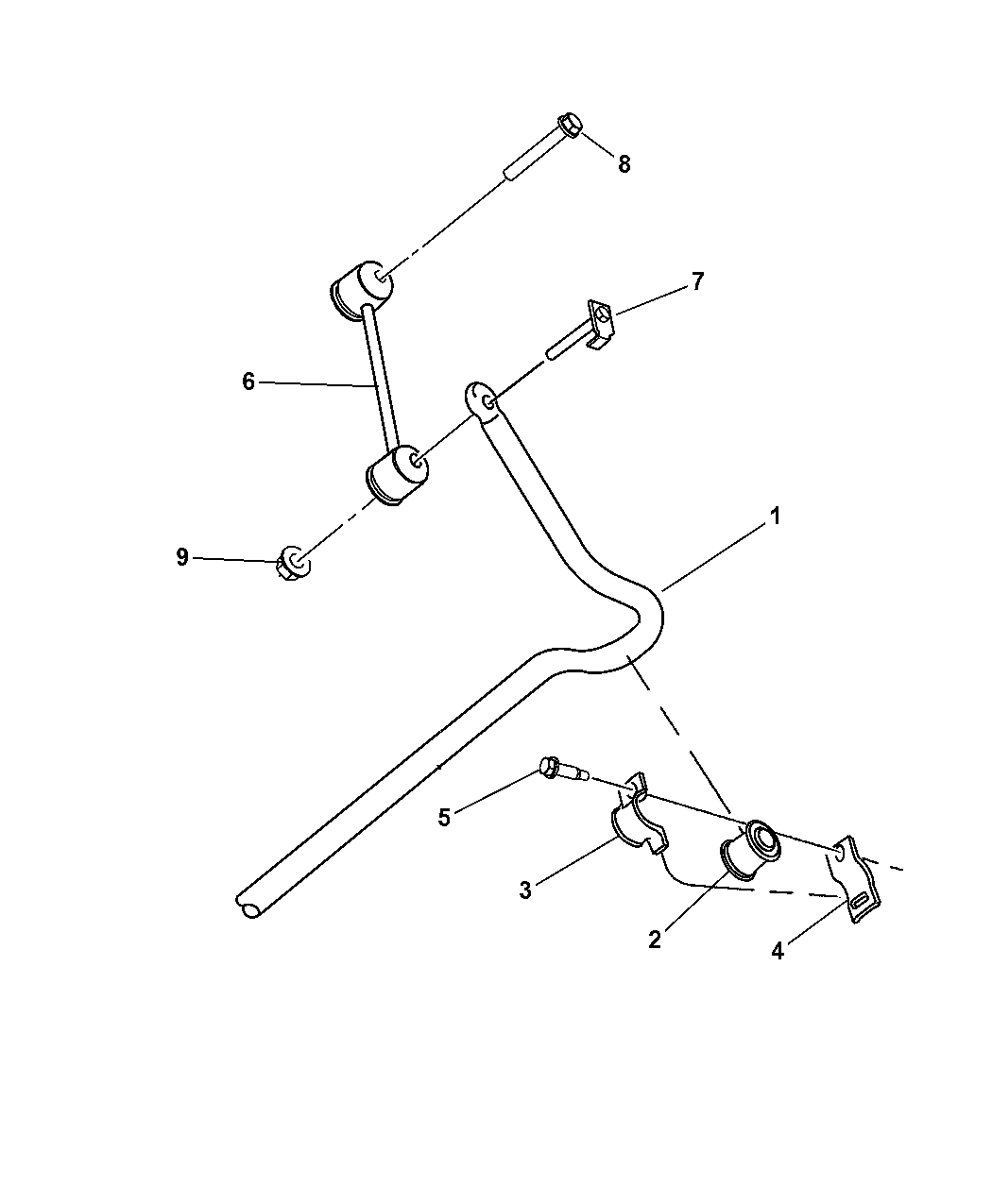 2005 Chrysler PT Cruiser Sway Bar - Rear - Mopar Parts Giant