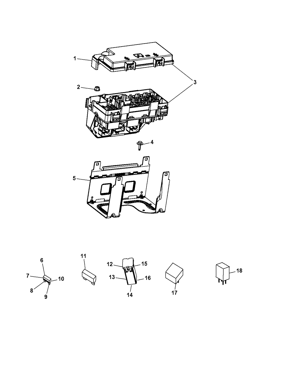 2013 Jeep Wrangler Tipm - Components & Related Parts