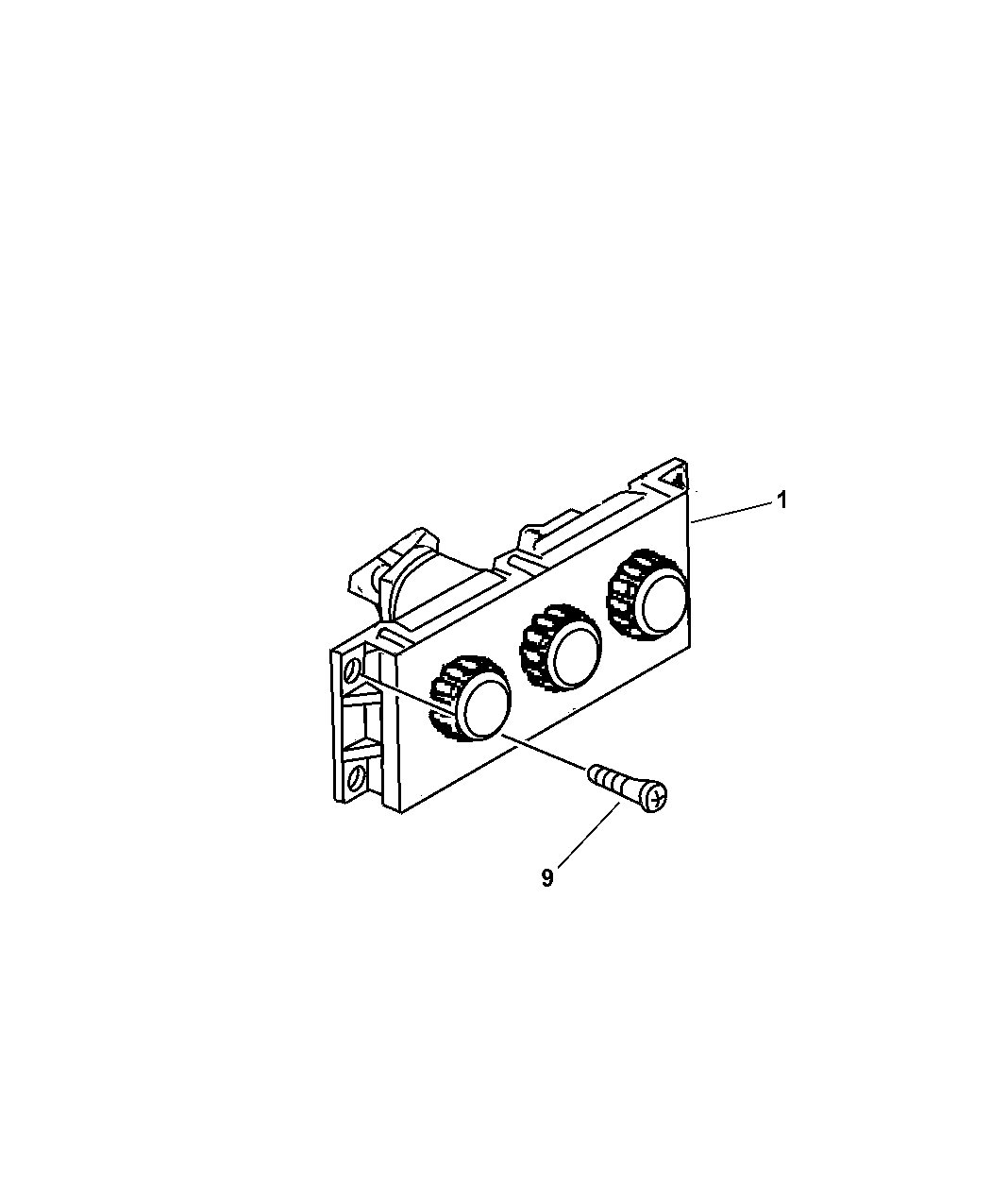 5011343AB - Genuine Mopar CONTROL-A/C AND HEATER