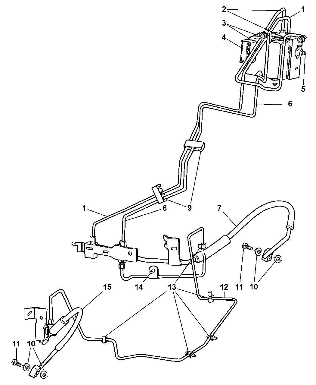 52010234AD - Genuine Mopar LINE-BRAKE