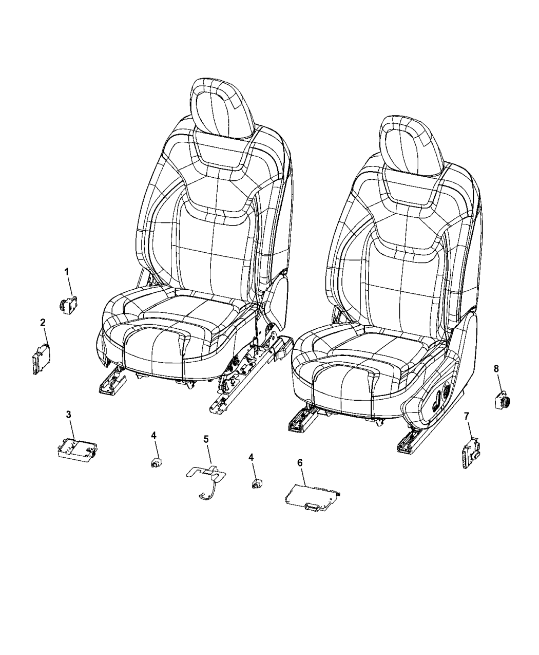 56049433AE - Genuine Mopar SWITCH-POWER SEAT