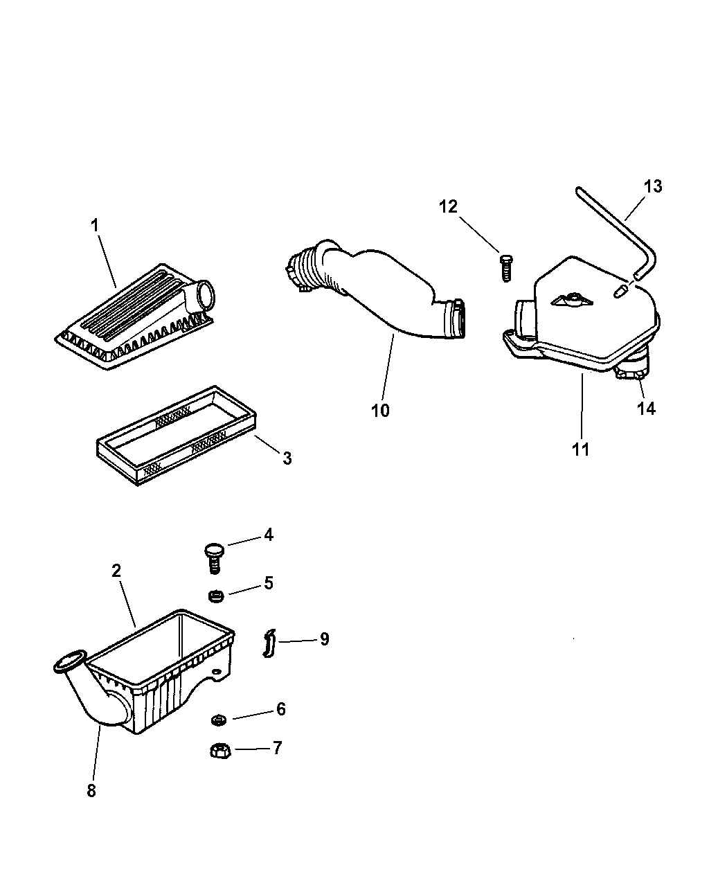 53030615 - Genuine Mopar TUBE-CRANKCASE VENT VALVE
