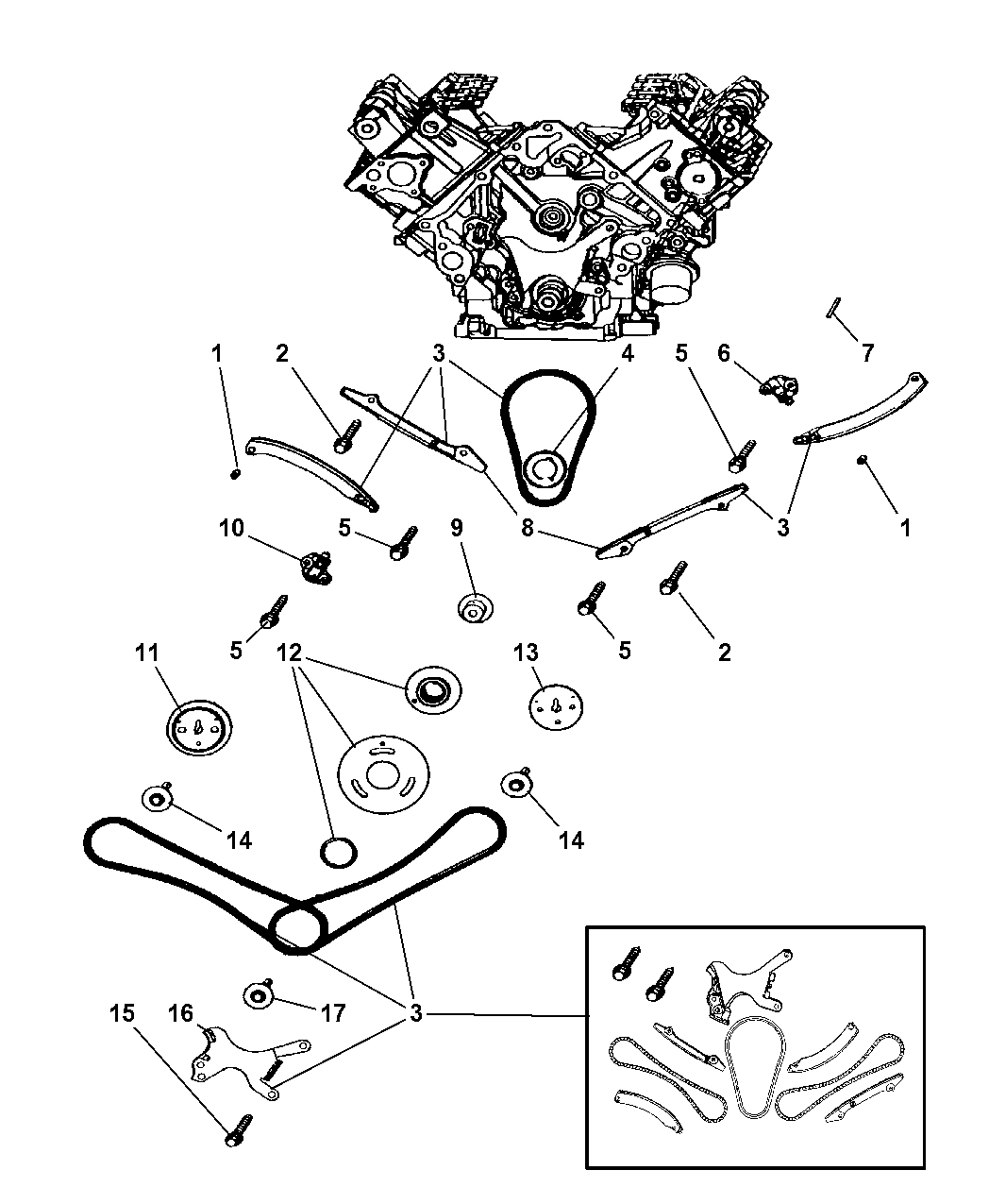 5013867AC - Genuine Mopar CHAIN-ENGINE