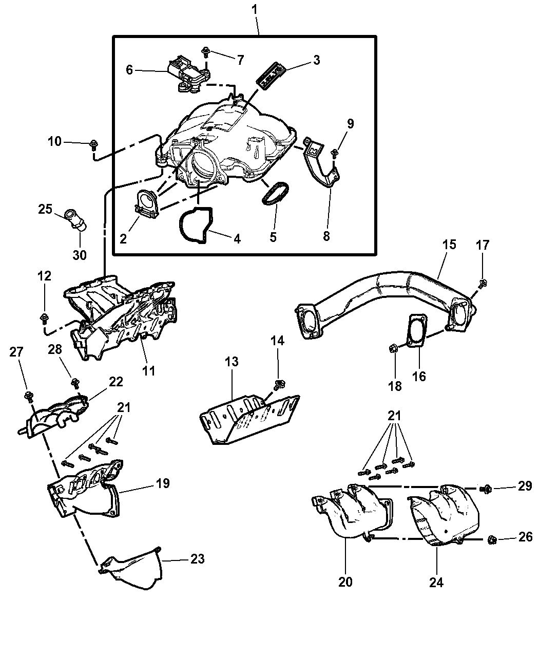 4781034AB - Genuine Mopar GASKET-INTAKE MANIFOLD