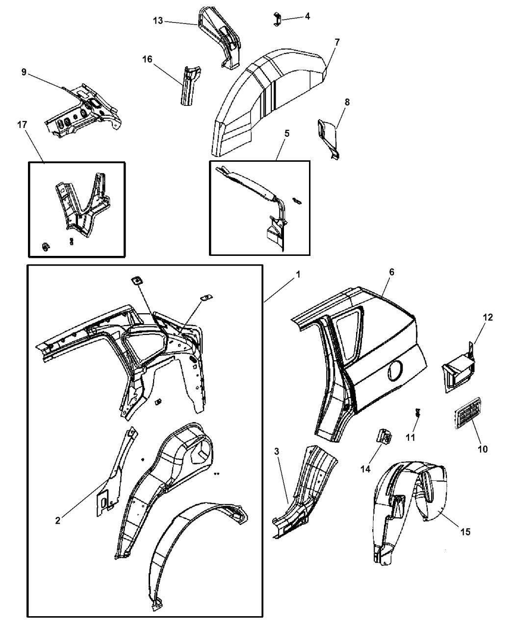 5058636AC - Genuine Mopar EXHAUSTER-BODYSIDE APERTURE