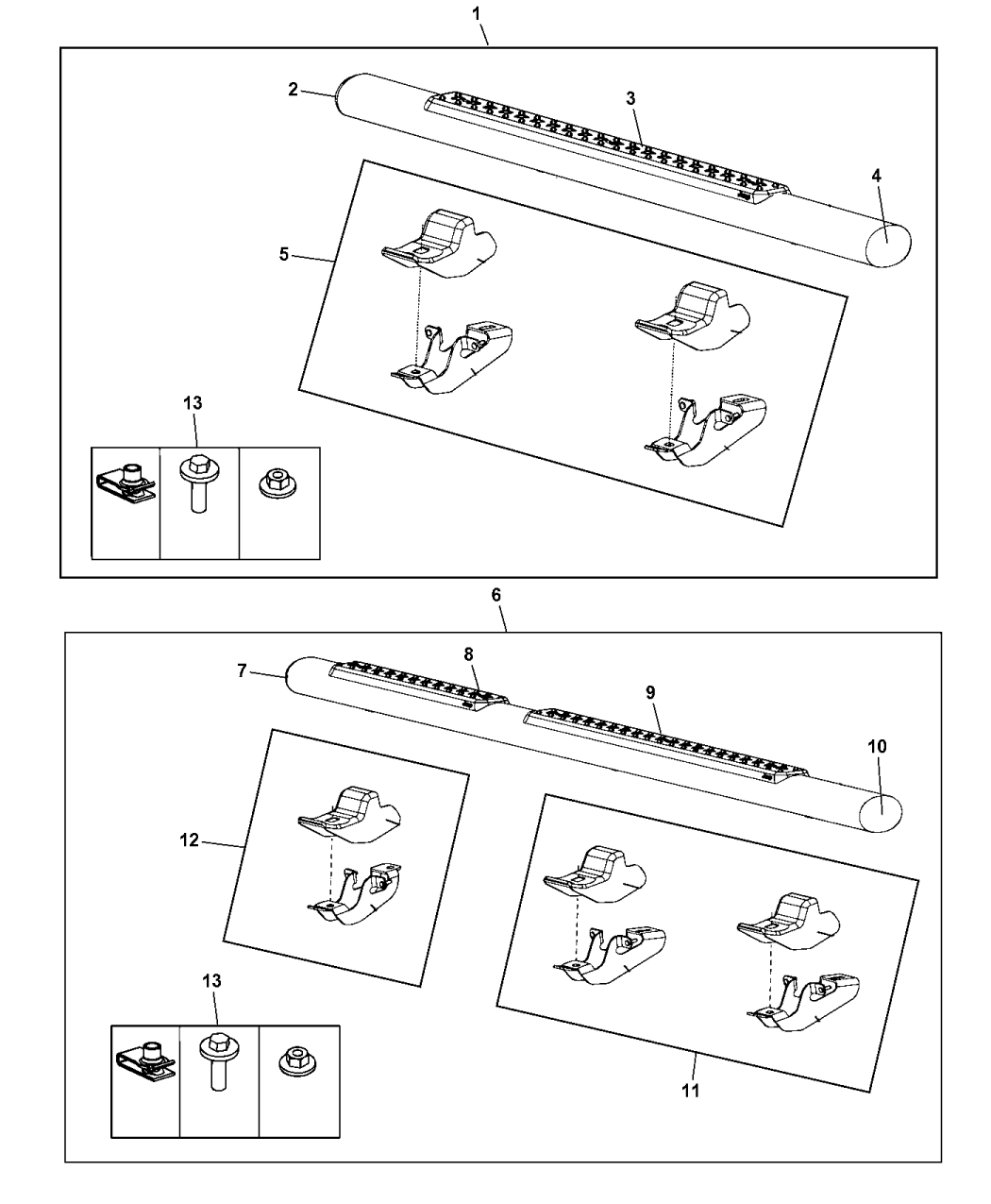 68206731AA - Genuine Mopar RAIL-SIDE