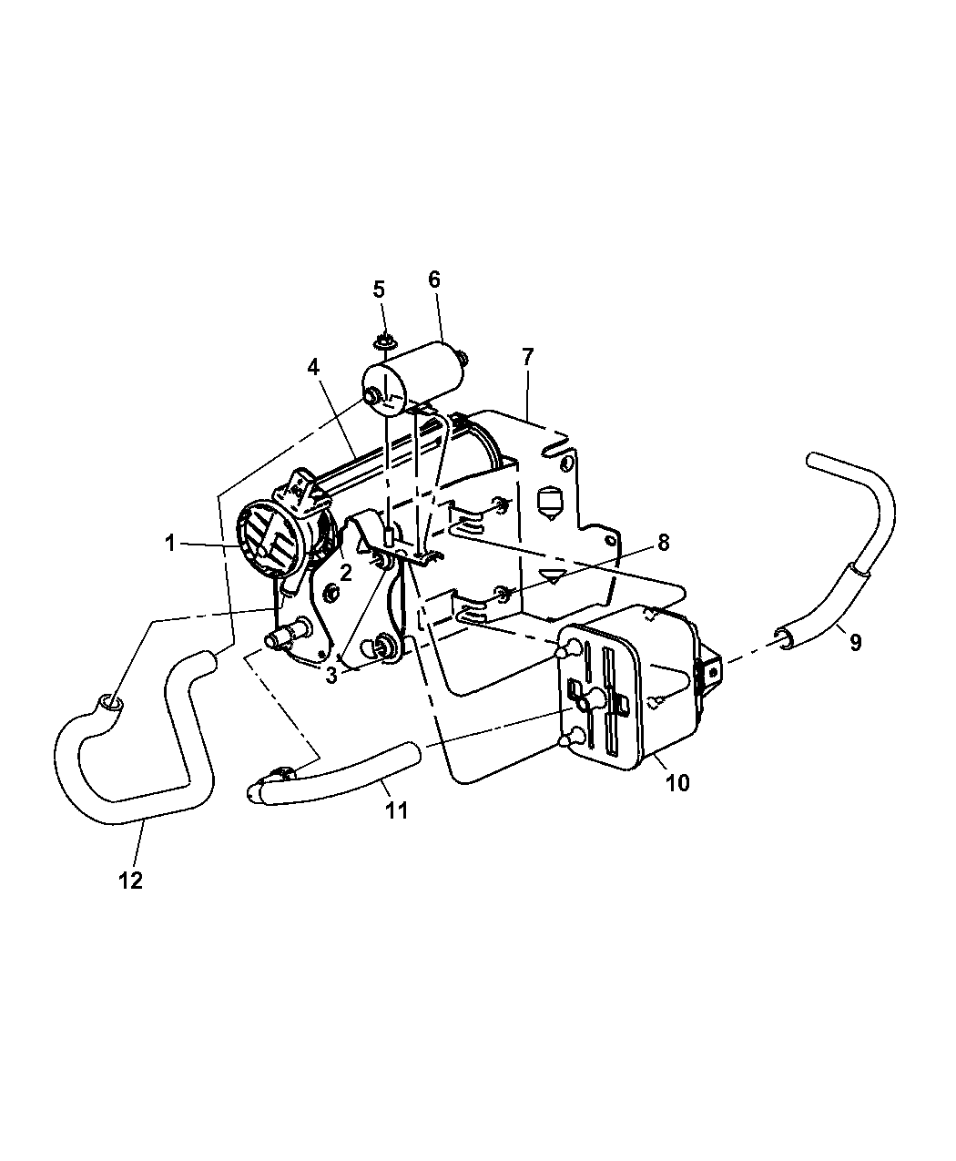 2010 Dodge Ram 2500 Vacuum Canister & Leak Detection