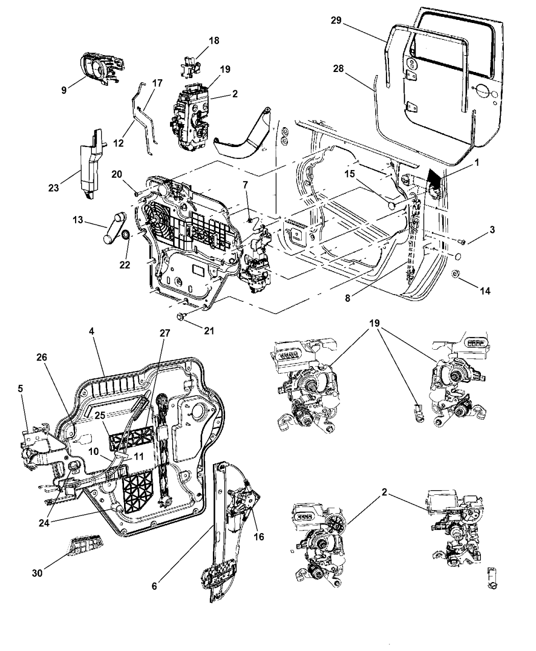 68089335AA - Genuine Mopar CABLE-INSIDE HANDLE TO LATCH