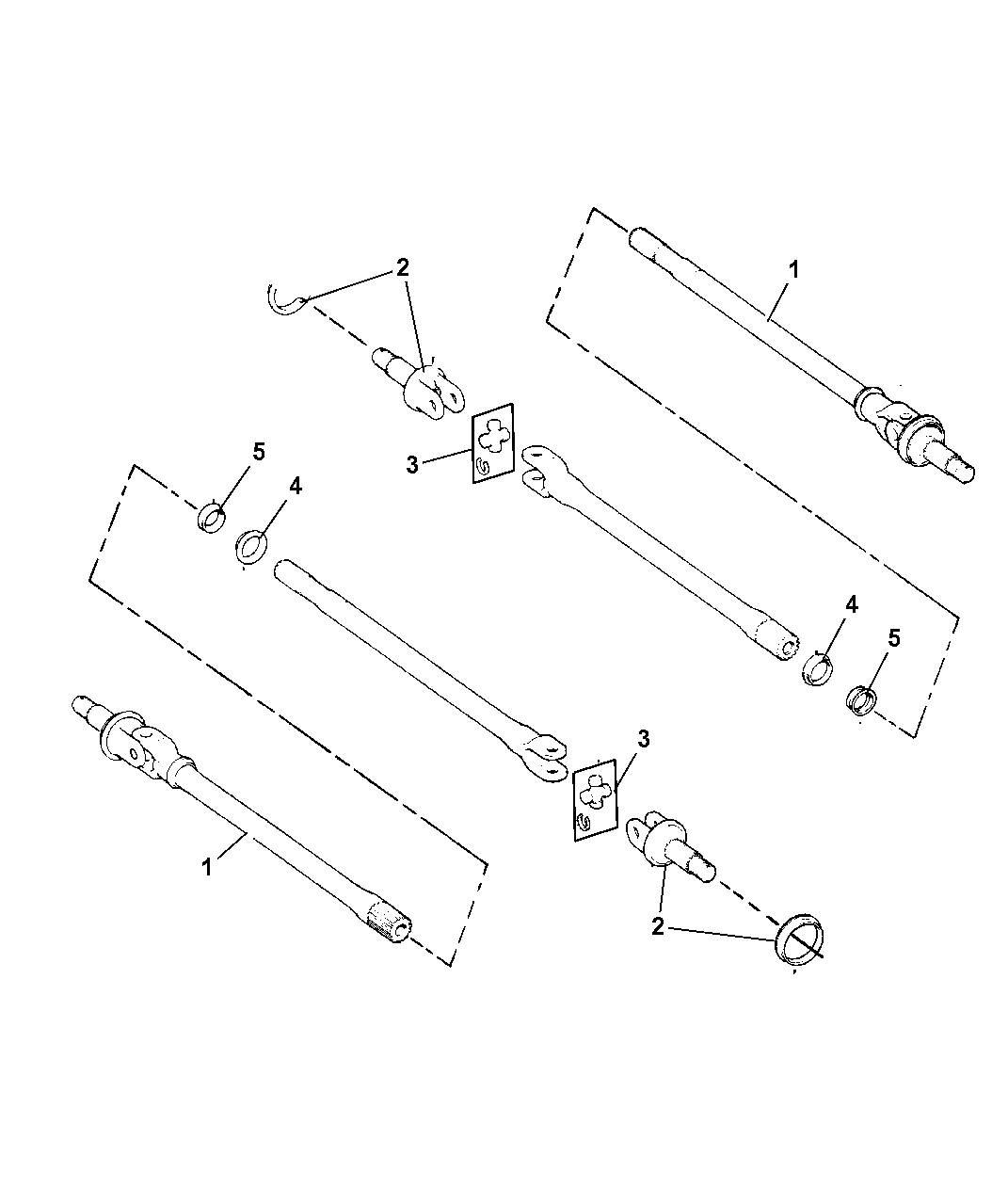 1997 Jeep Wrangler Shafts, Front Axle - Mopar Parts Giant