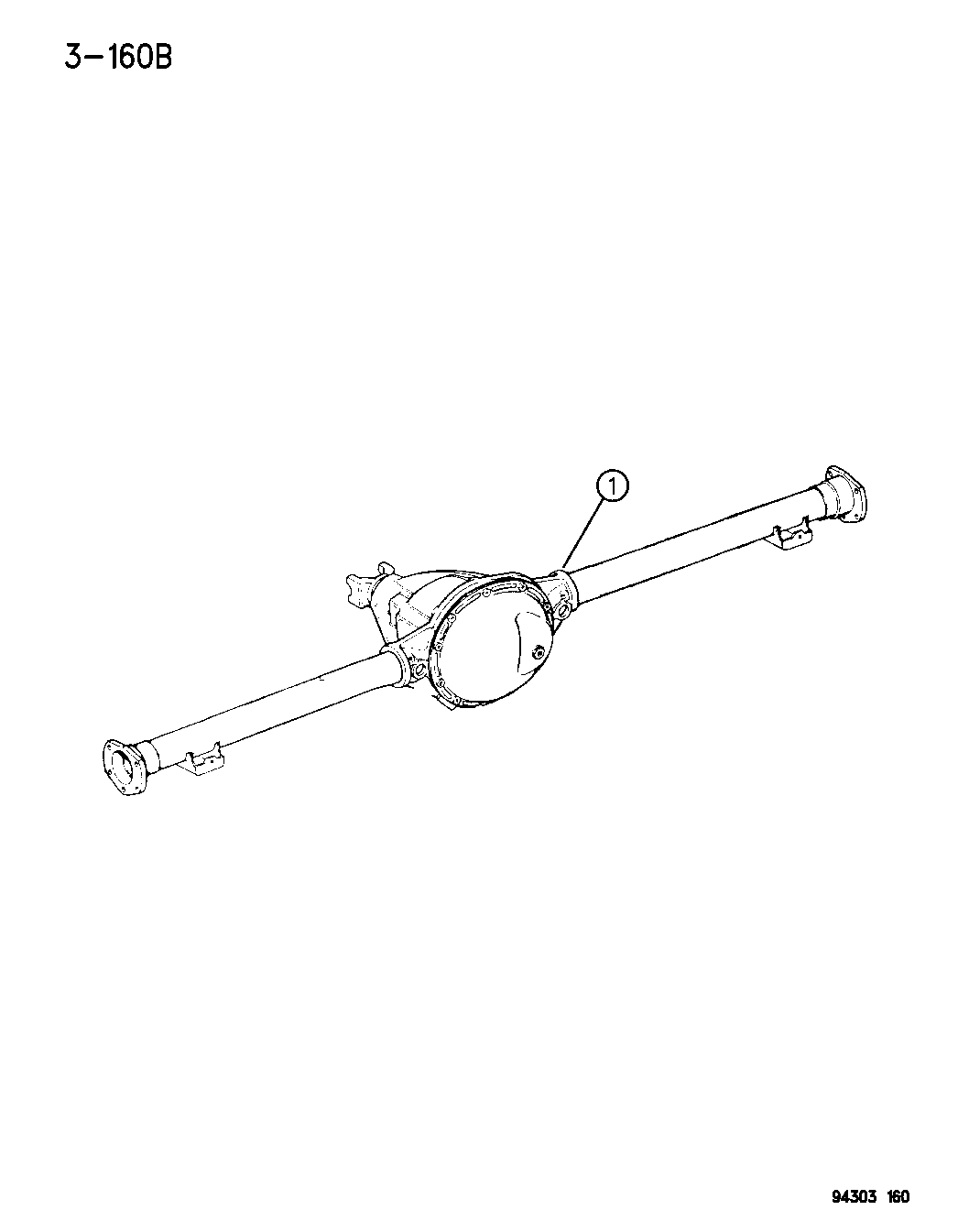 1995 Dodge Ram 3500 Axle Assembly, Rear - Mopar Parts Giant